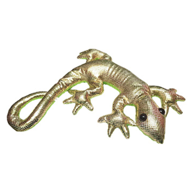 Sparkly Weighted Creature - Large Gold & Green Lizard