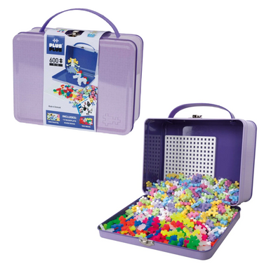 Plus-Plus Suitcase Pastel Metal 600 Pieces