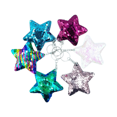 Sequin Star Keychain