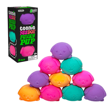 Nee-Doh - Teenie Funky Pups 3 Pack - Sensory Oasis for Kids