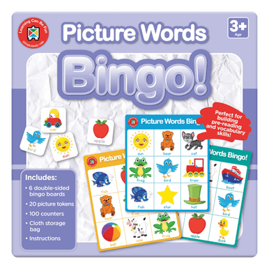 Picture Words Bingo - Sensory Oasis for Kids