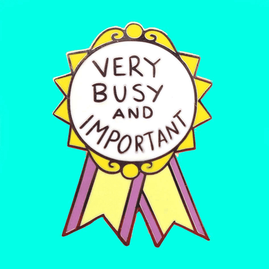 Jubly-Umph - Very Busy and Important Award Lapel Pin