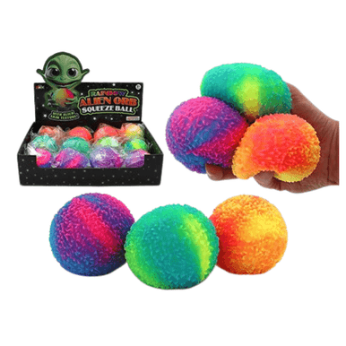 Squeeze Rainbow Alien Ball