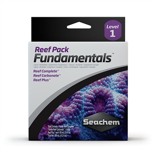 Seachem Reef Pack: Fundamentals 3 x 100 ml - Reef Complete, Carbonate ...