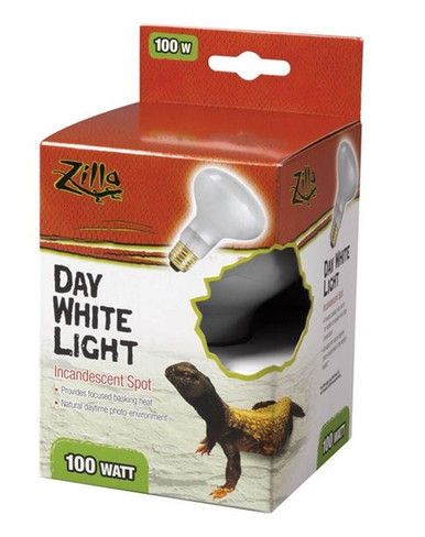 Zilla Day White Light Incandescent Spot Basking Bulb 100 Watt
