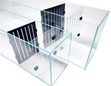 Lifegard Acrylic Dividers for 6 Gallon Bookshelf Aquarium (Set of 2) Black