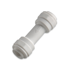 RO Check Valve 1/4" Tube QC x 1/4" Tube
