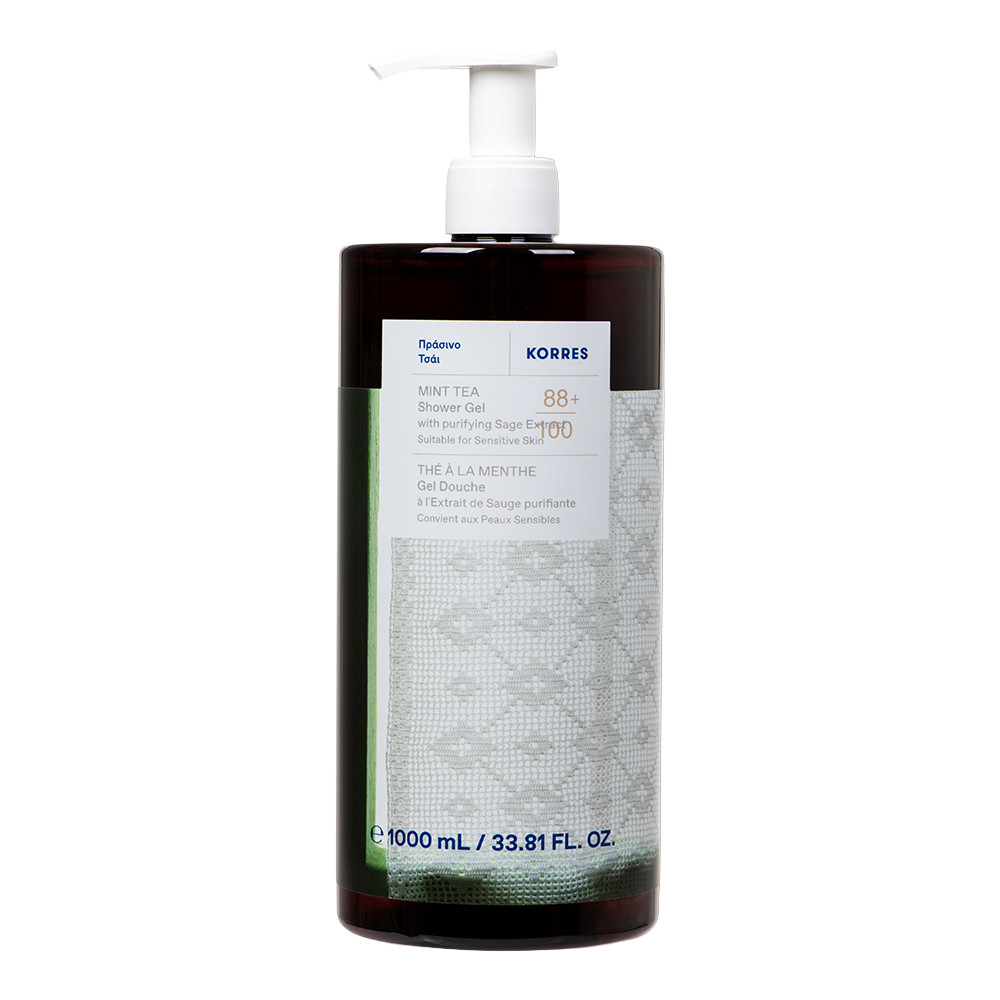KORRES Mint Tea Shower Gel 1L | Bath & Unwind | Official Stockist