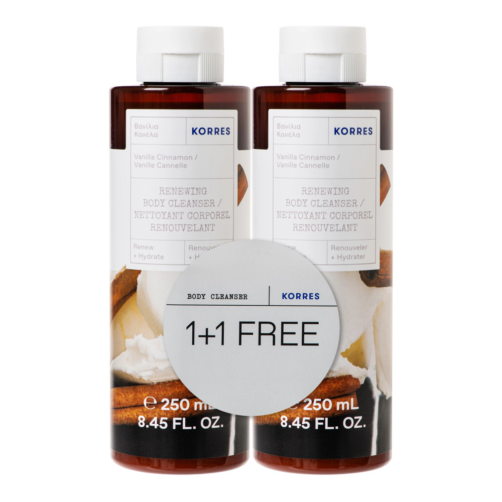 Korres Vanilla Cinnamon Shower Gel 1+1 Duo | Bath & Unwind | Official ...