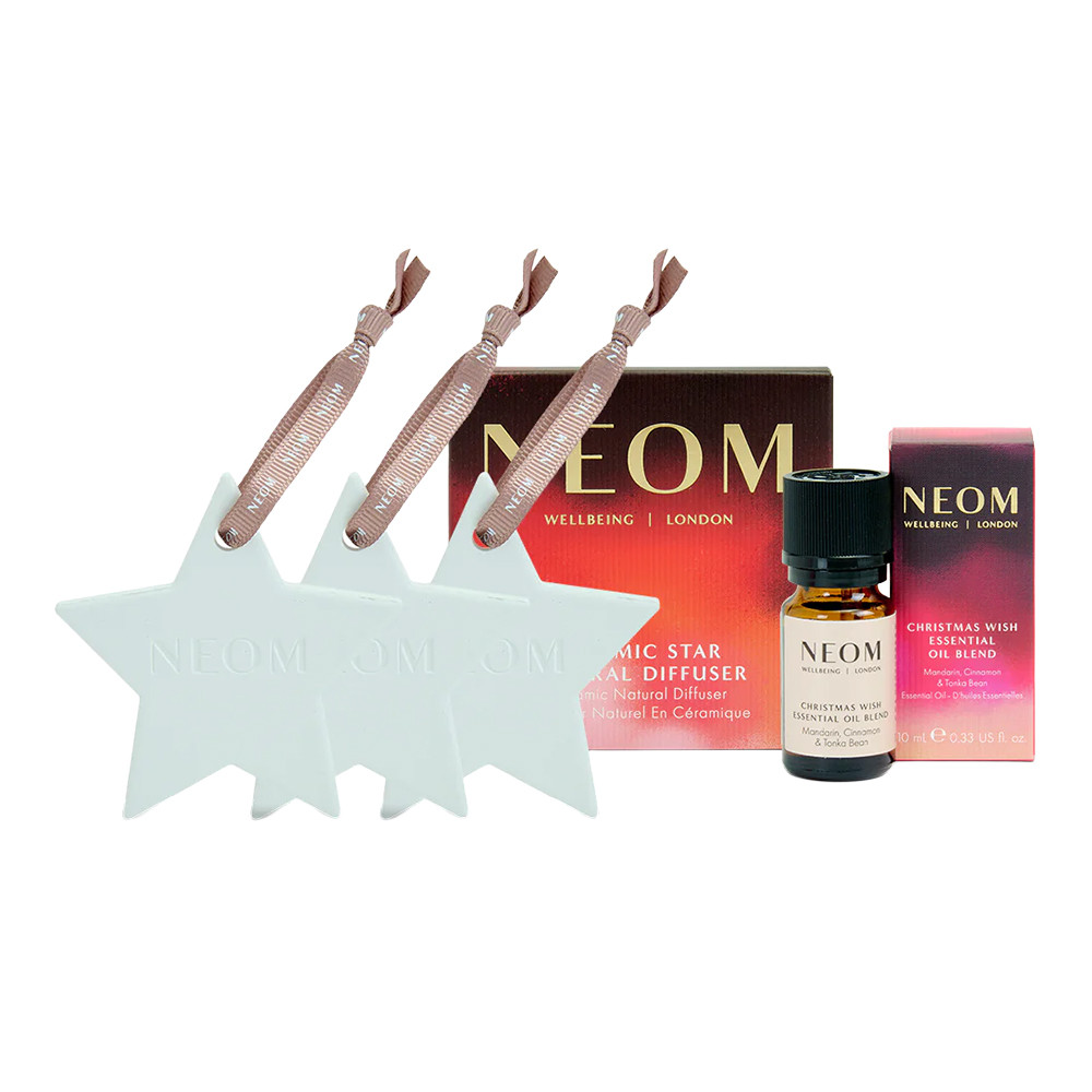 NEOM Ceramic Stars with Christmas Wish Essential Oil Blend | Bath ...