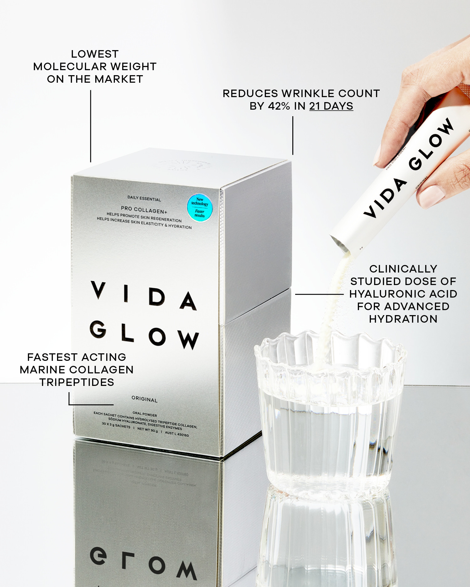 Vida Glow Collagen Liquid Advance | Bath & Unwind | Official Stockist