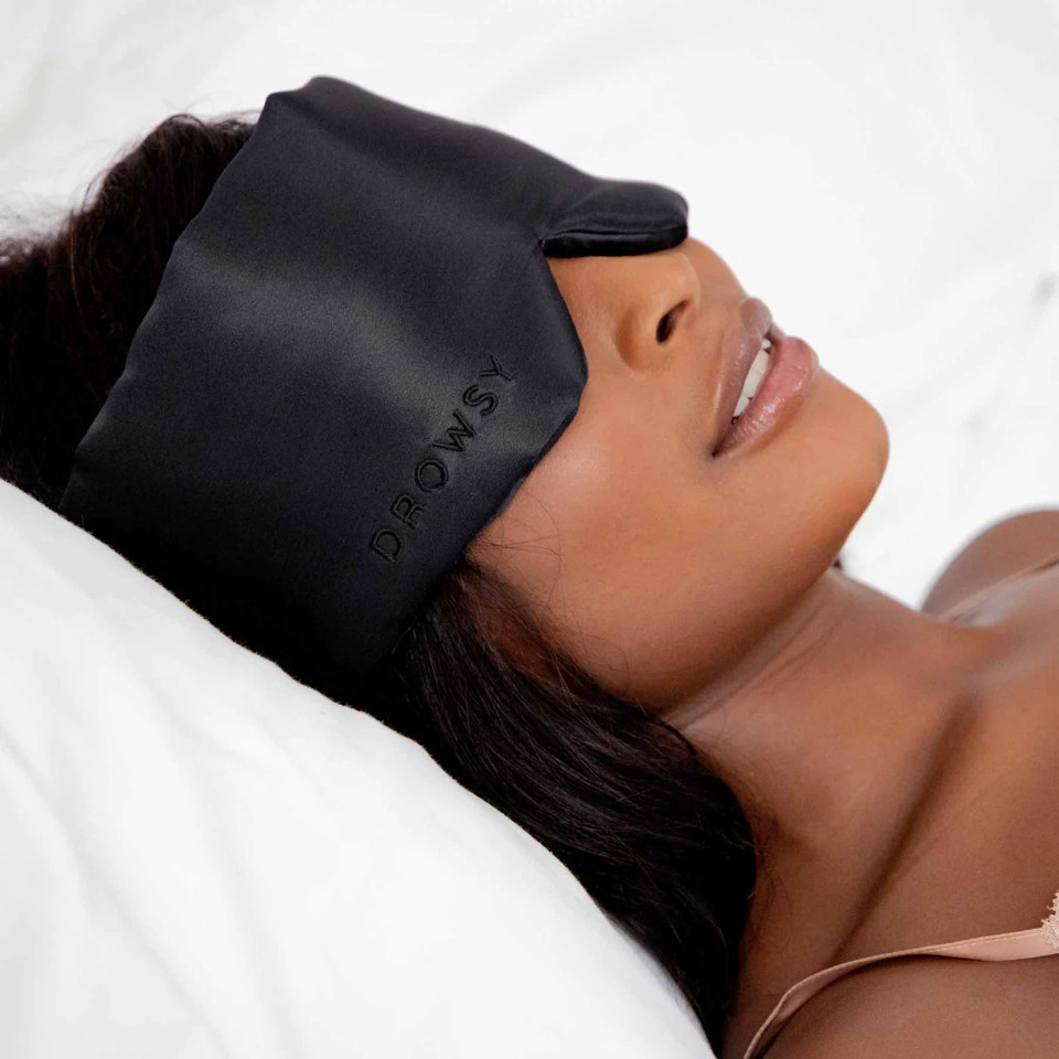 Drowsy Dusty Gold Silk Sleep Mask | Bath & Unwind | Official Stockist