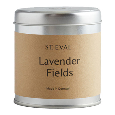 St Eval Lavender Fields Tin Candle | Bath & Unwind | Official Stockist