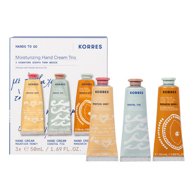 Korres Moisturising Hand Cream Trio | Bath & Unwind | Official Stockist