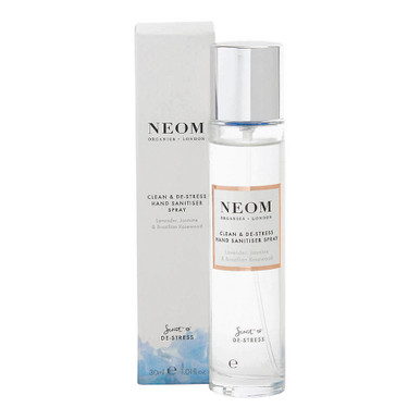 Neom Clean and De-Stress Hand Sanitising Spray | Bath & Unwind ...