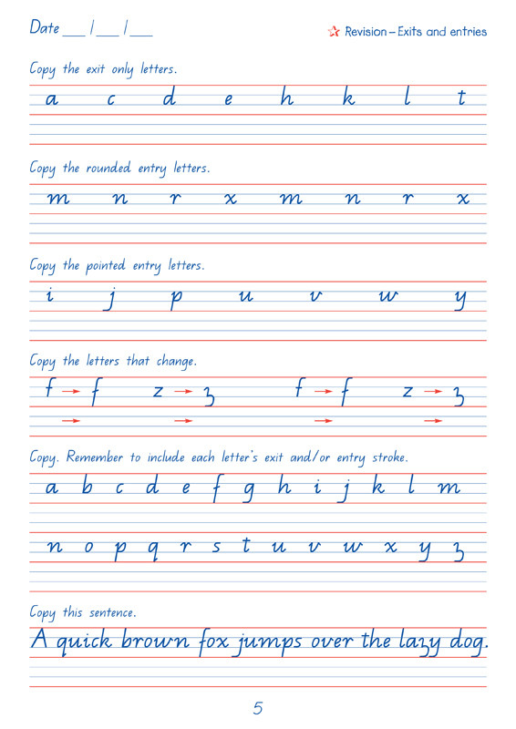 Targeting Handwriting QLD Student Book Year 5 | Pascal Press
