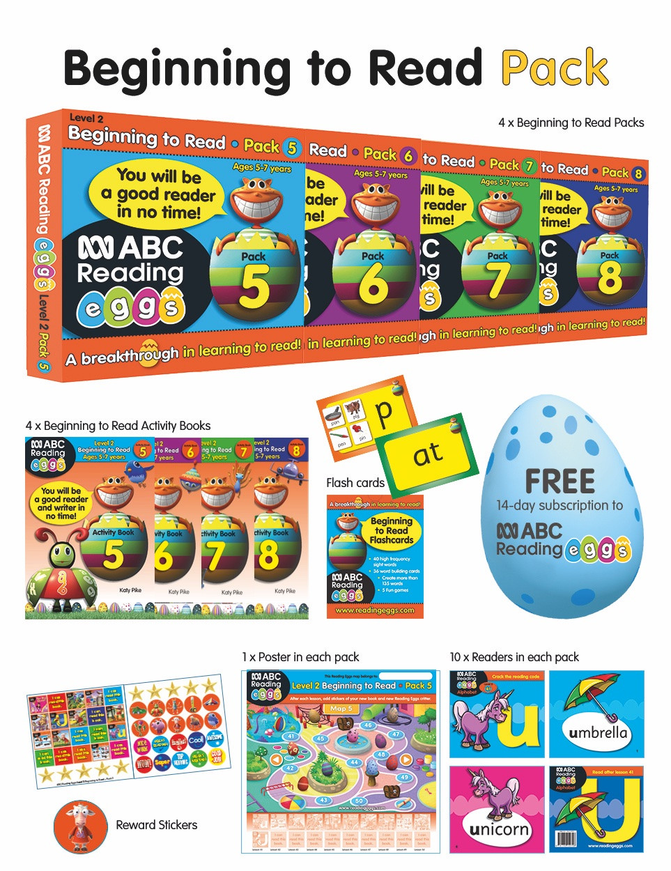 Reading Eggs Starting Out Pack Ages 4-6 | Pascal Press