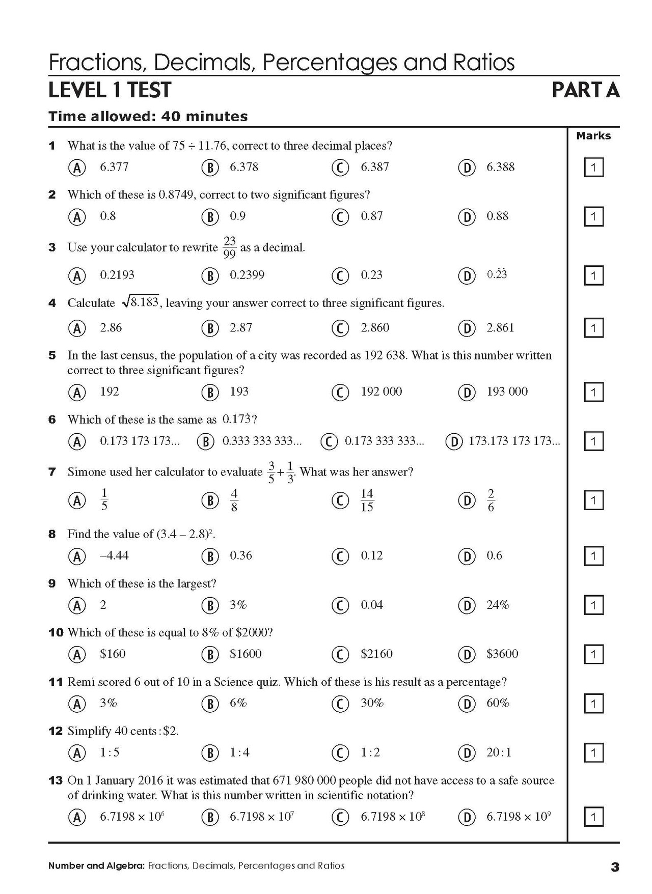 Excel Year 9 Mathematics Practice Tests | Pascal Press