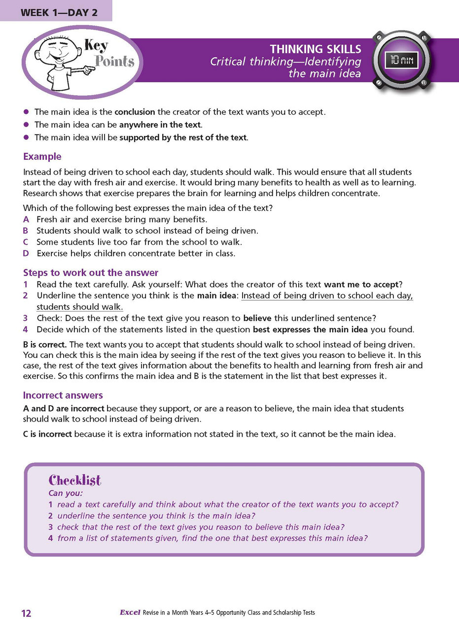 Excel Opportunity Class Test Book Pack | Pascal Press