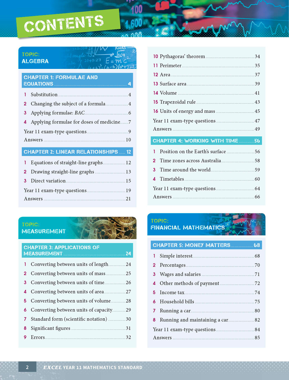 Excel Mathematics Standard Book Pack Year 11 | Pascal Press