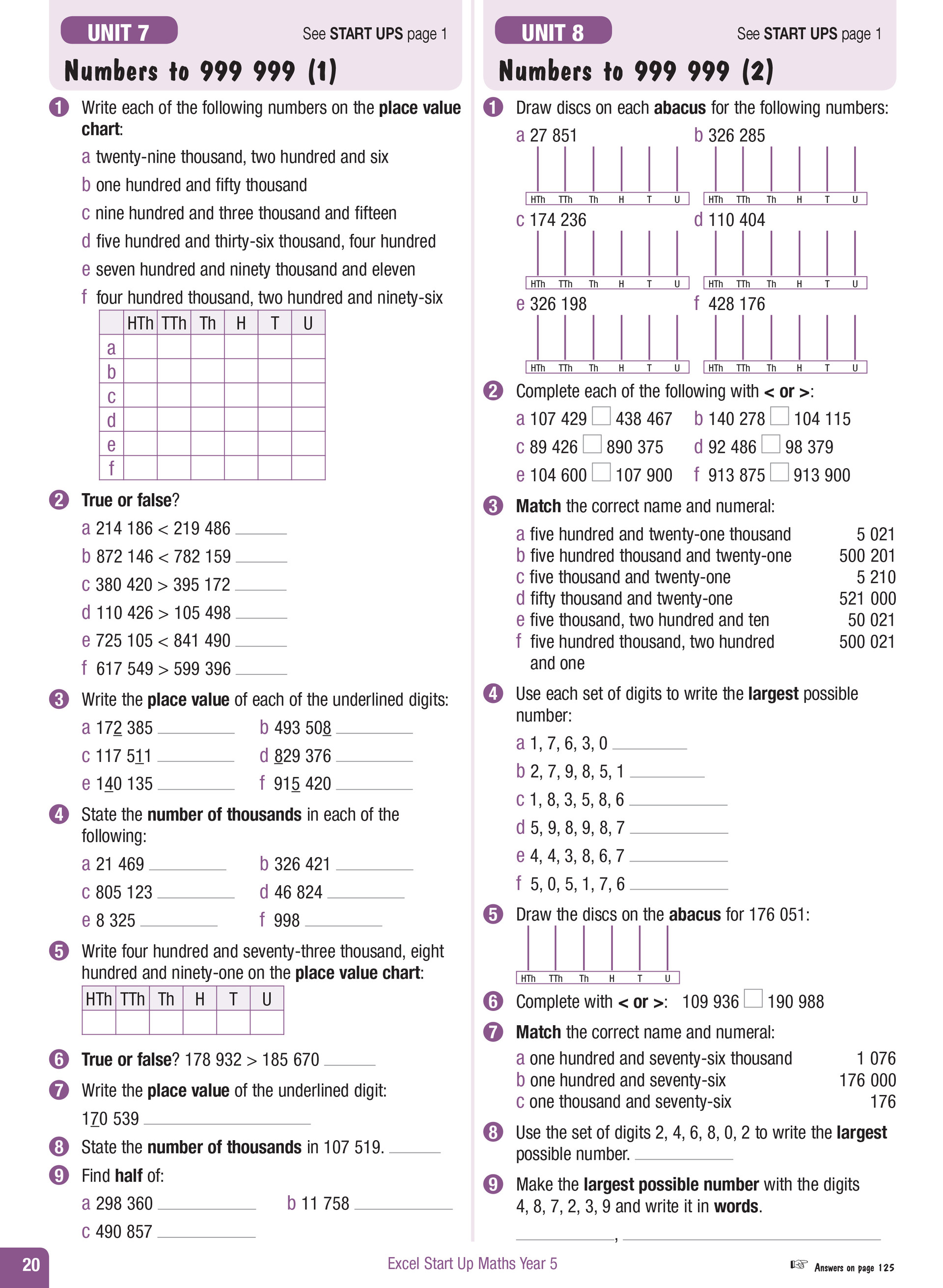 Excel Advanced Skills Start Up Maths Year 5 | Pascal Press