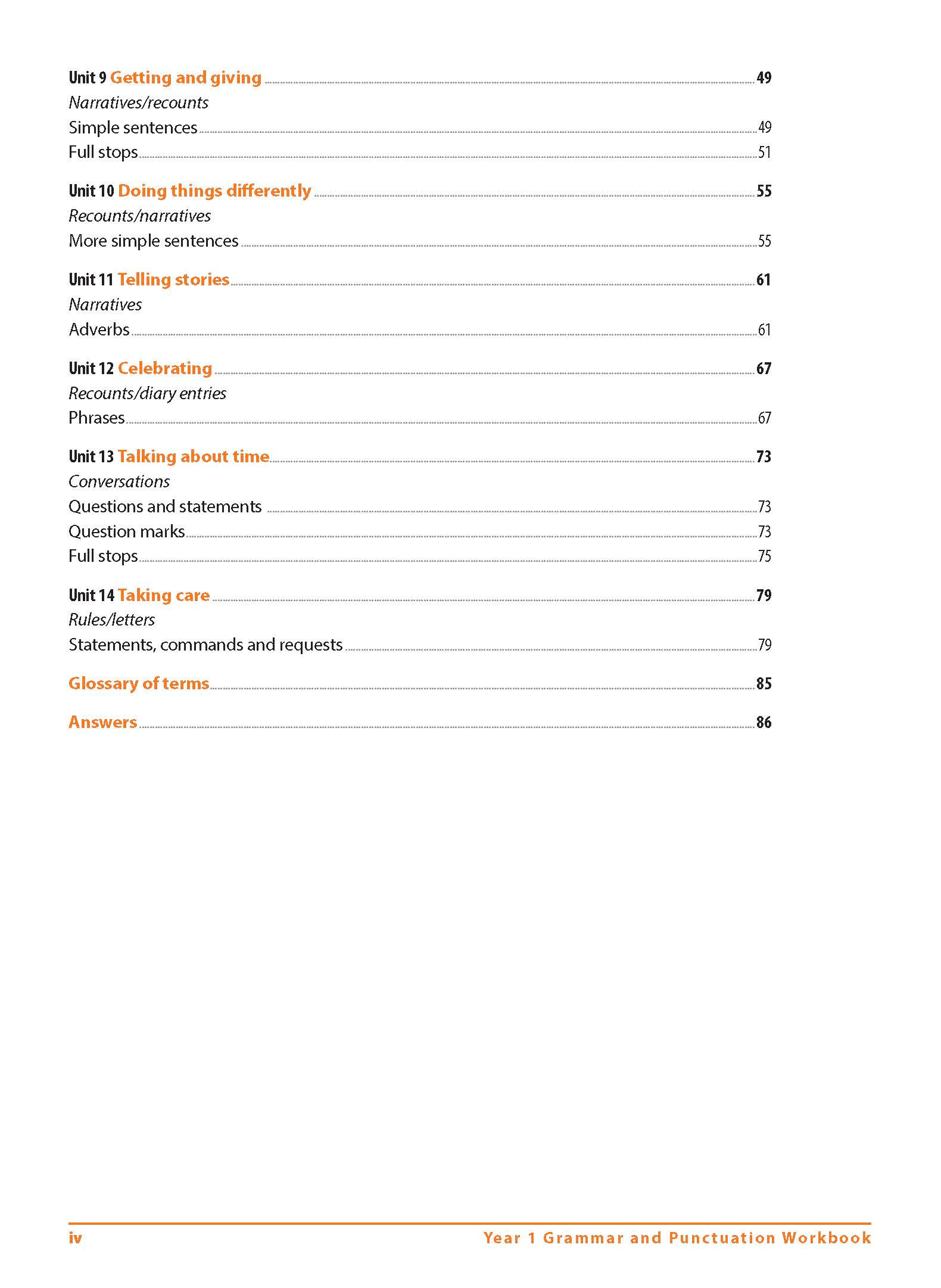 Excel Advanced Skills Grammar and Punctuation Workbook Year 1 | Pascal ...