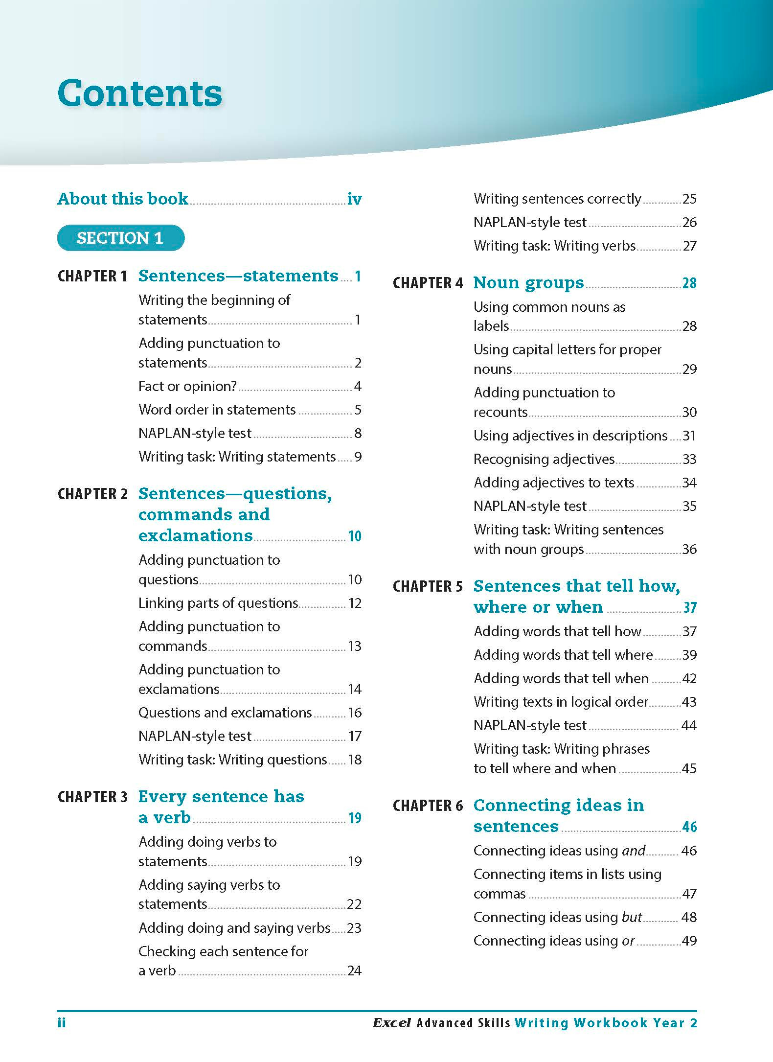 Excel Advanced Skills Writing Workbook Year 2 | Pascal Press