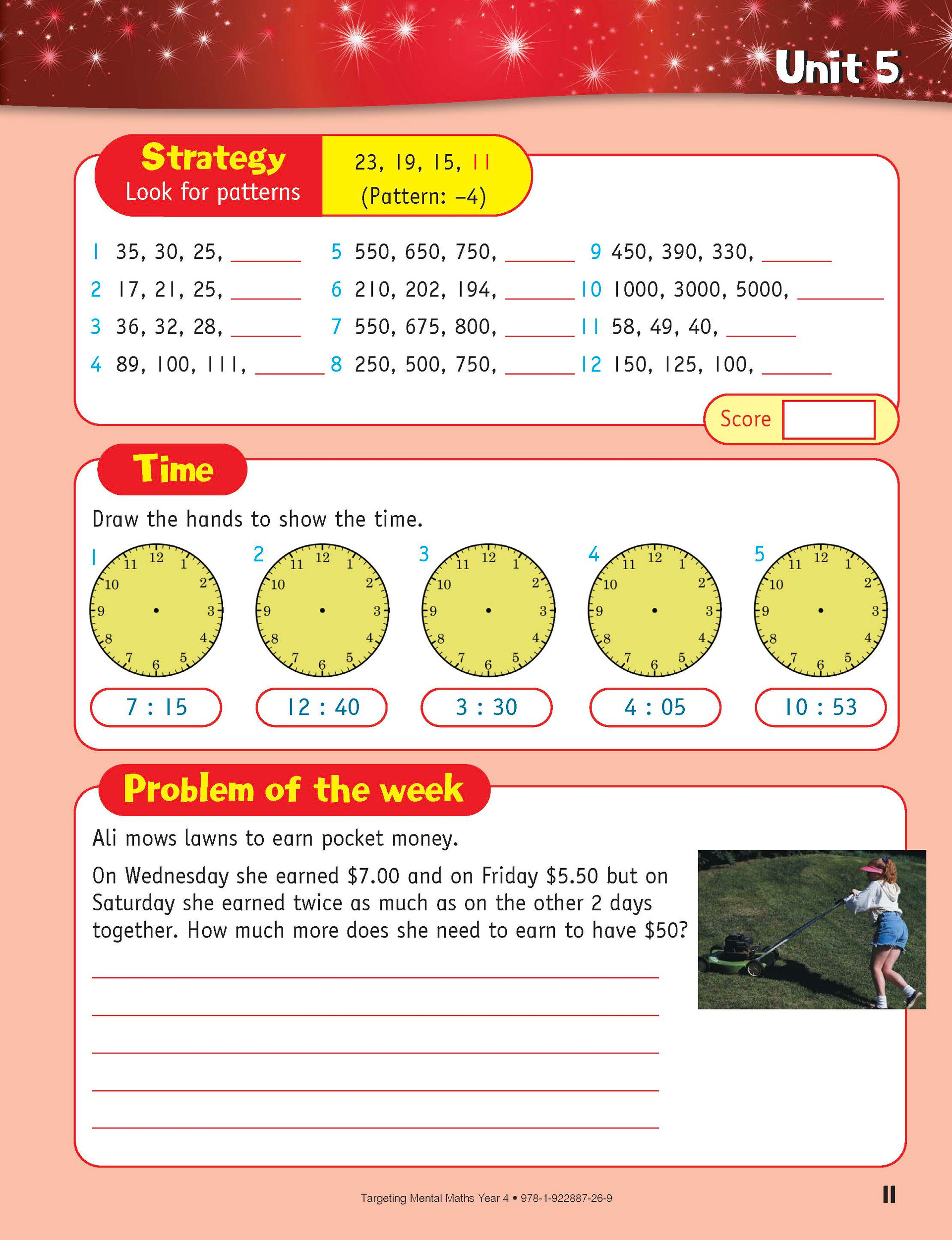 Targeting Mental Maths Year 4 2023 Curriculum Edition | Pascal Press