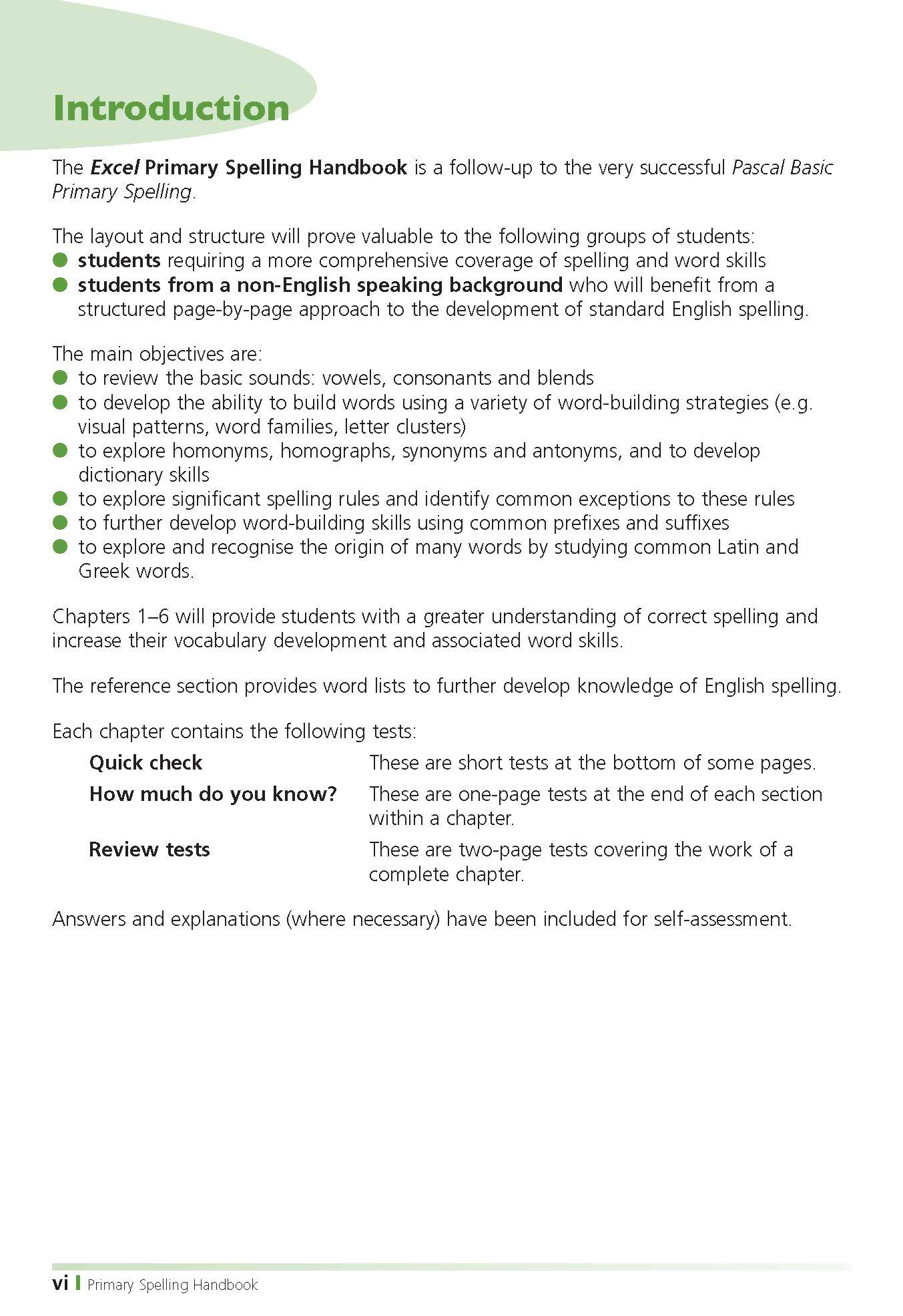 Excel Handbooks Primary Spelling Years 3-6 | Pascal Press