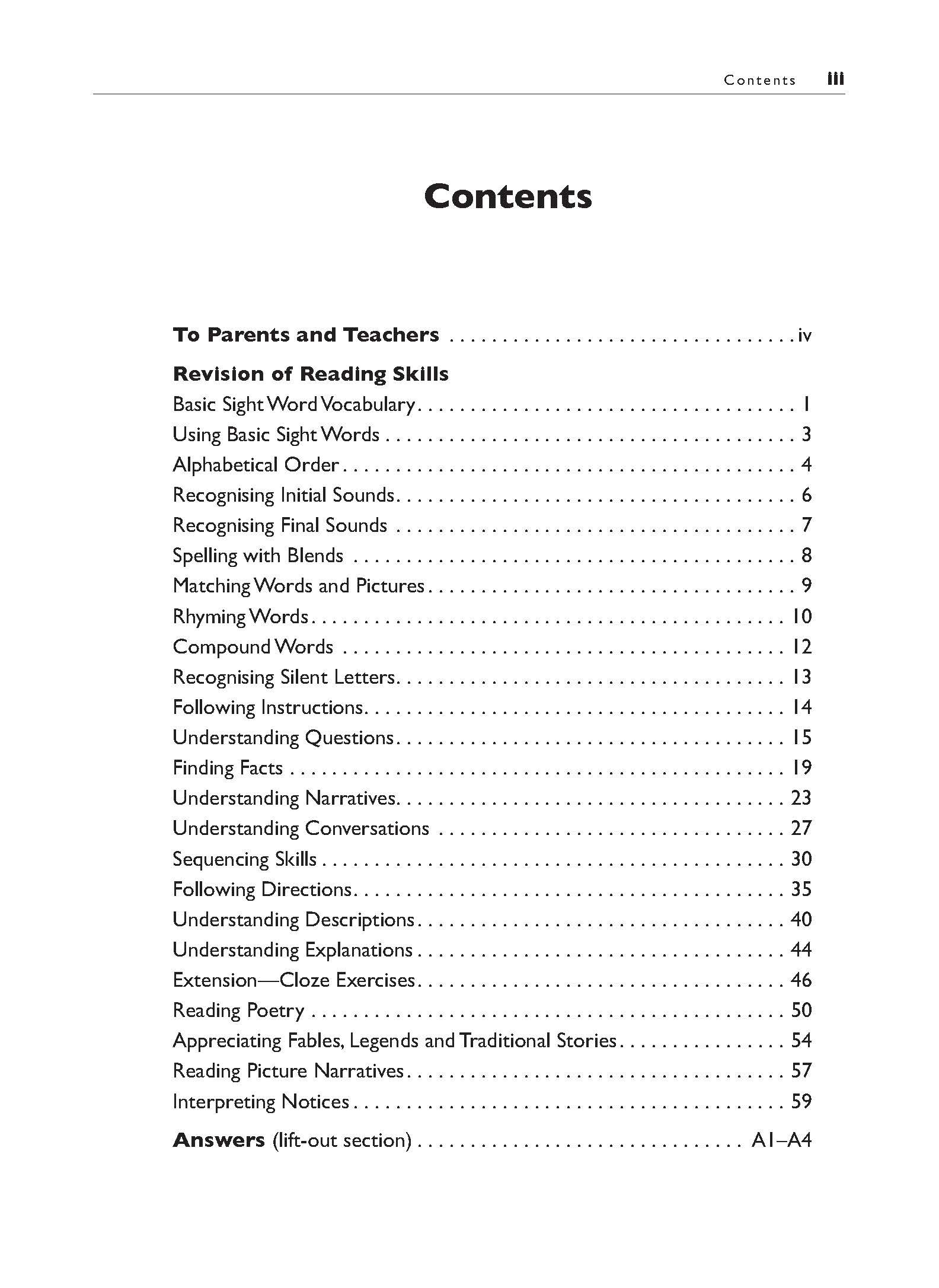 Excel Basic Skills Reading and Comprehension Years 1Ã¢â‚¬â€œ2 | Pascal ...