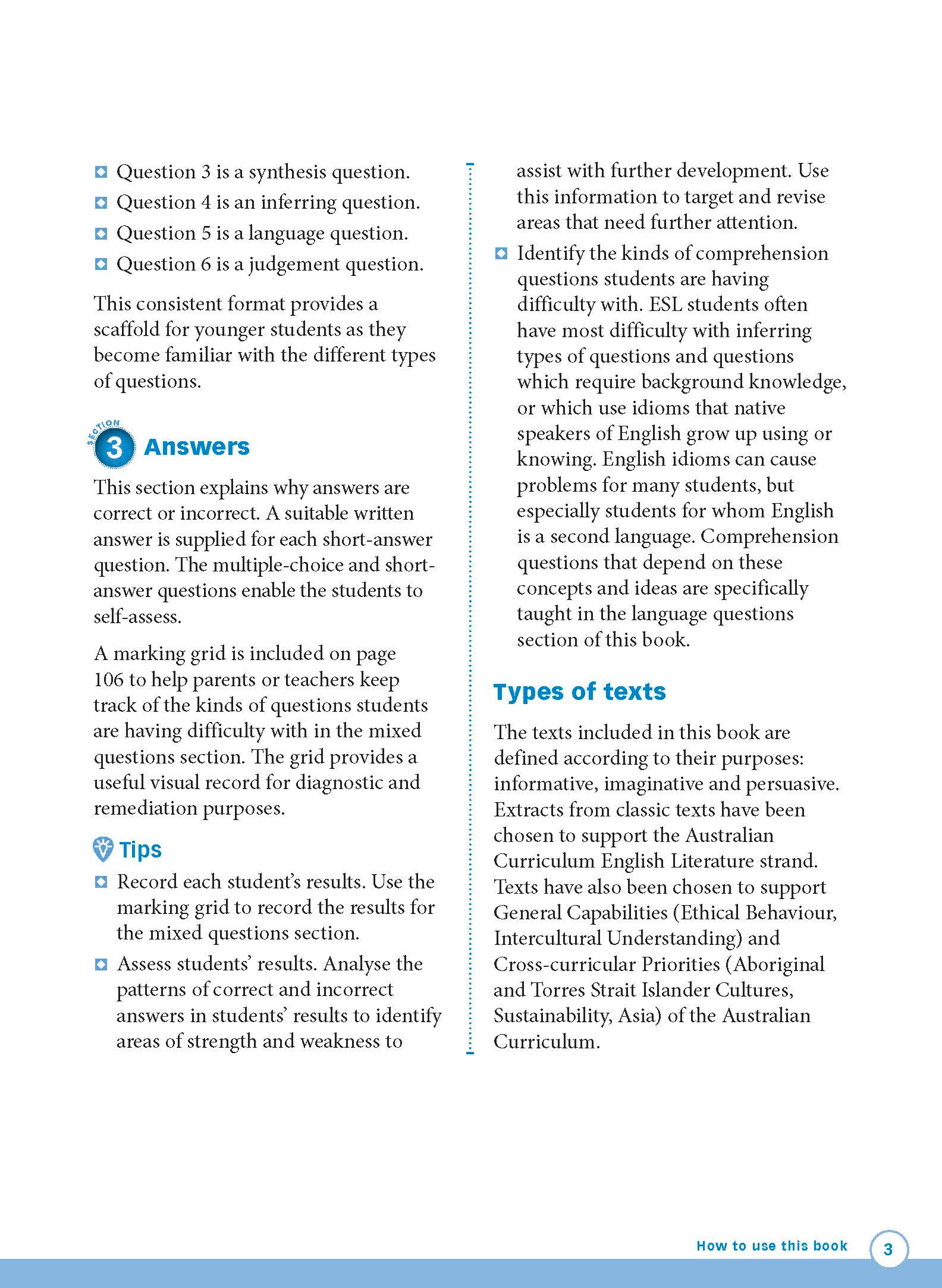 Excel Advanced Skills - Reading and Comprehension Workbook Year 1 ...