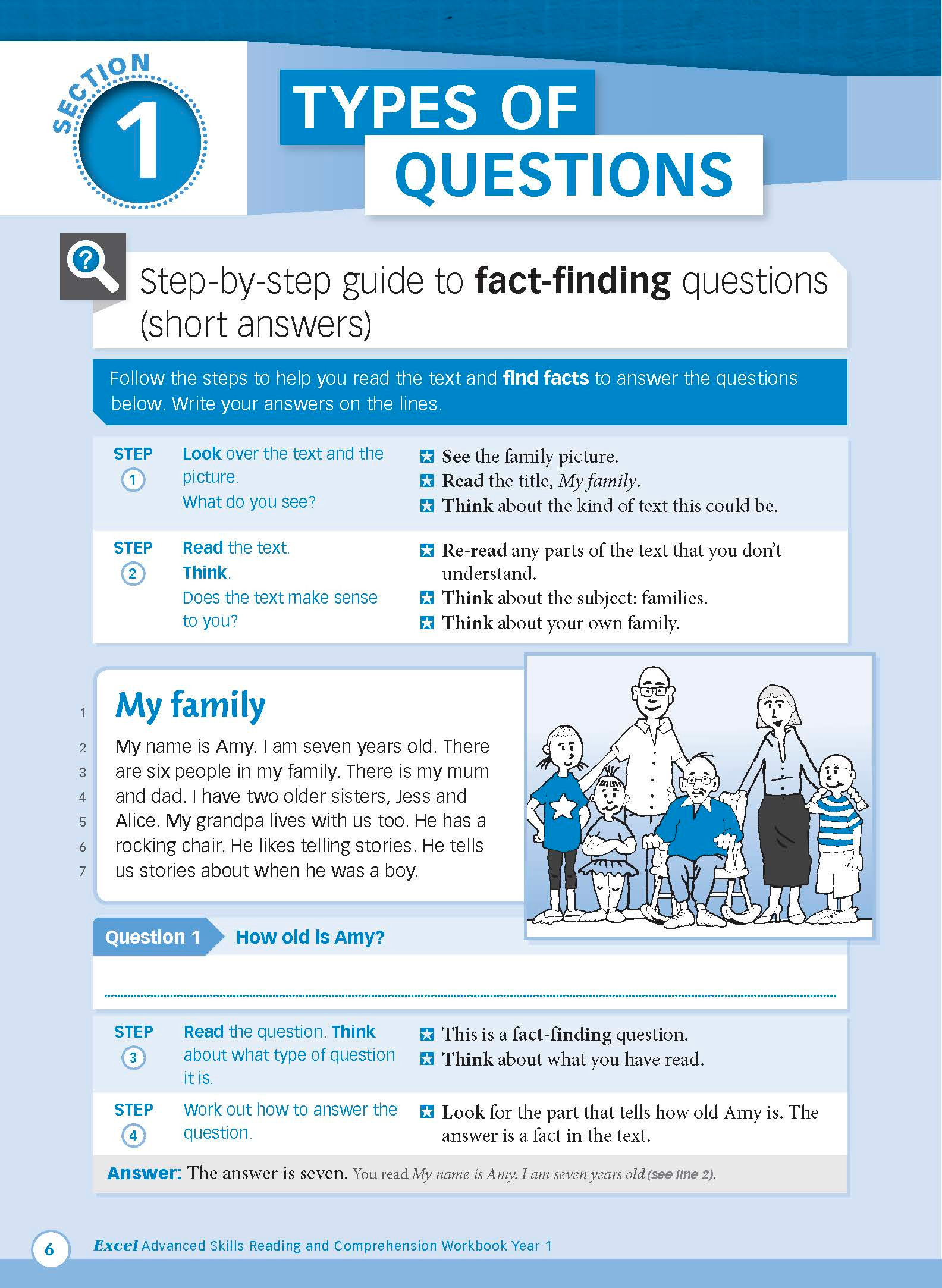 Excel Advanced Skills - Reading and Comprehension Workbook Year 1 ...