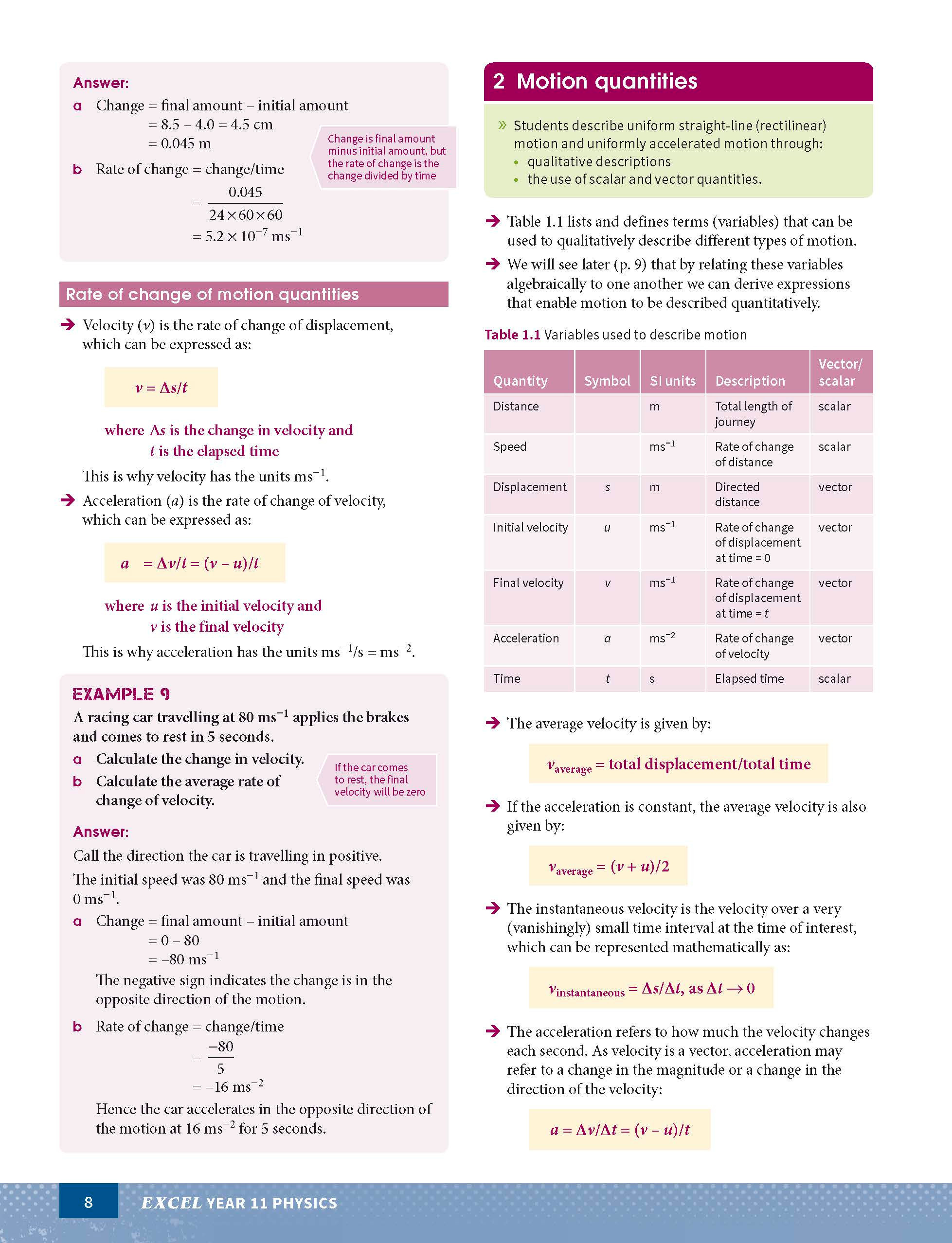 Excel Year 11 - Physics Study Guide | Pascal Press