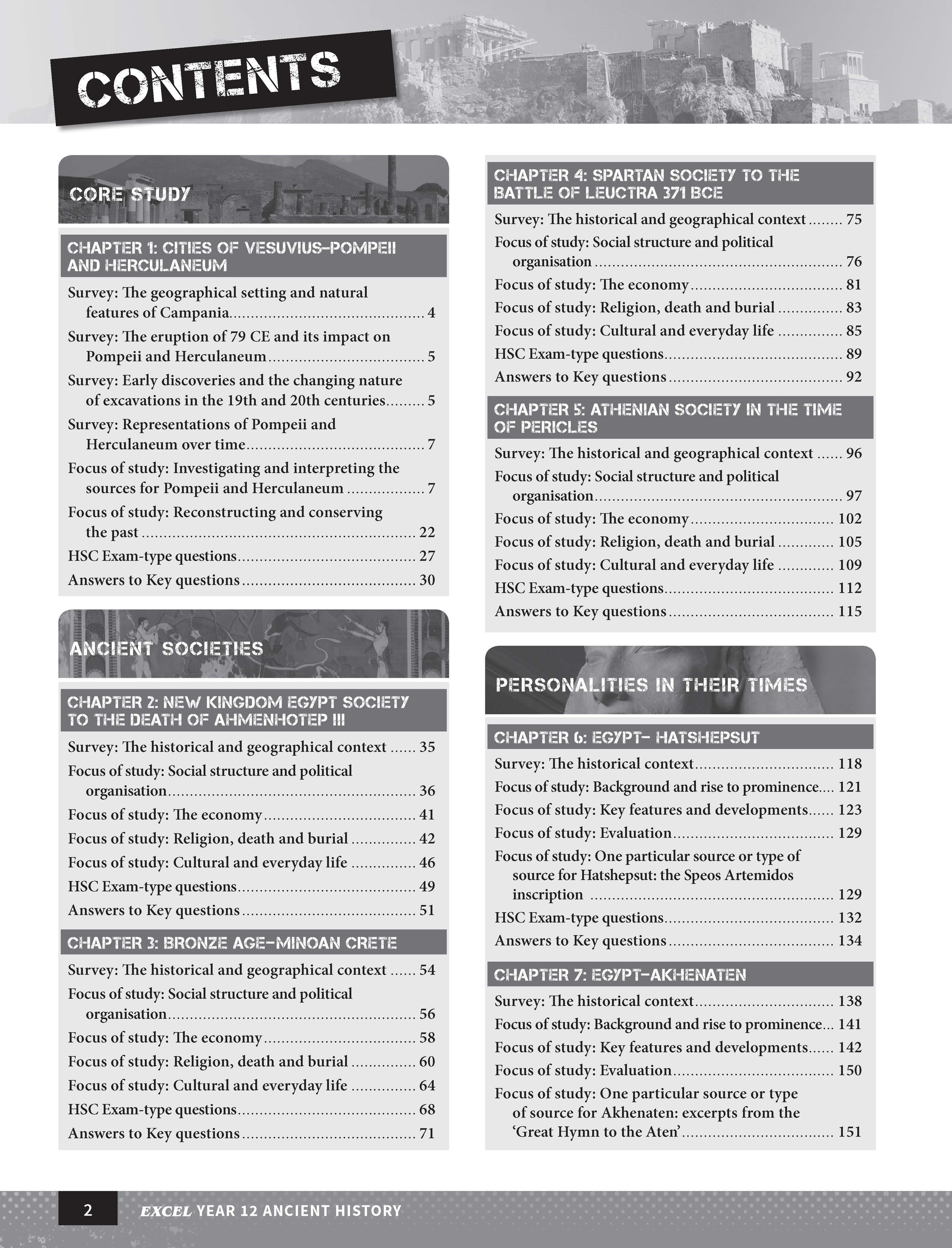 Excel Year 12 - Ancient History Study Guide | Pascal Press