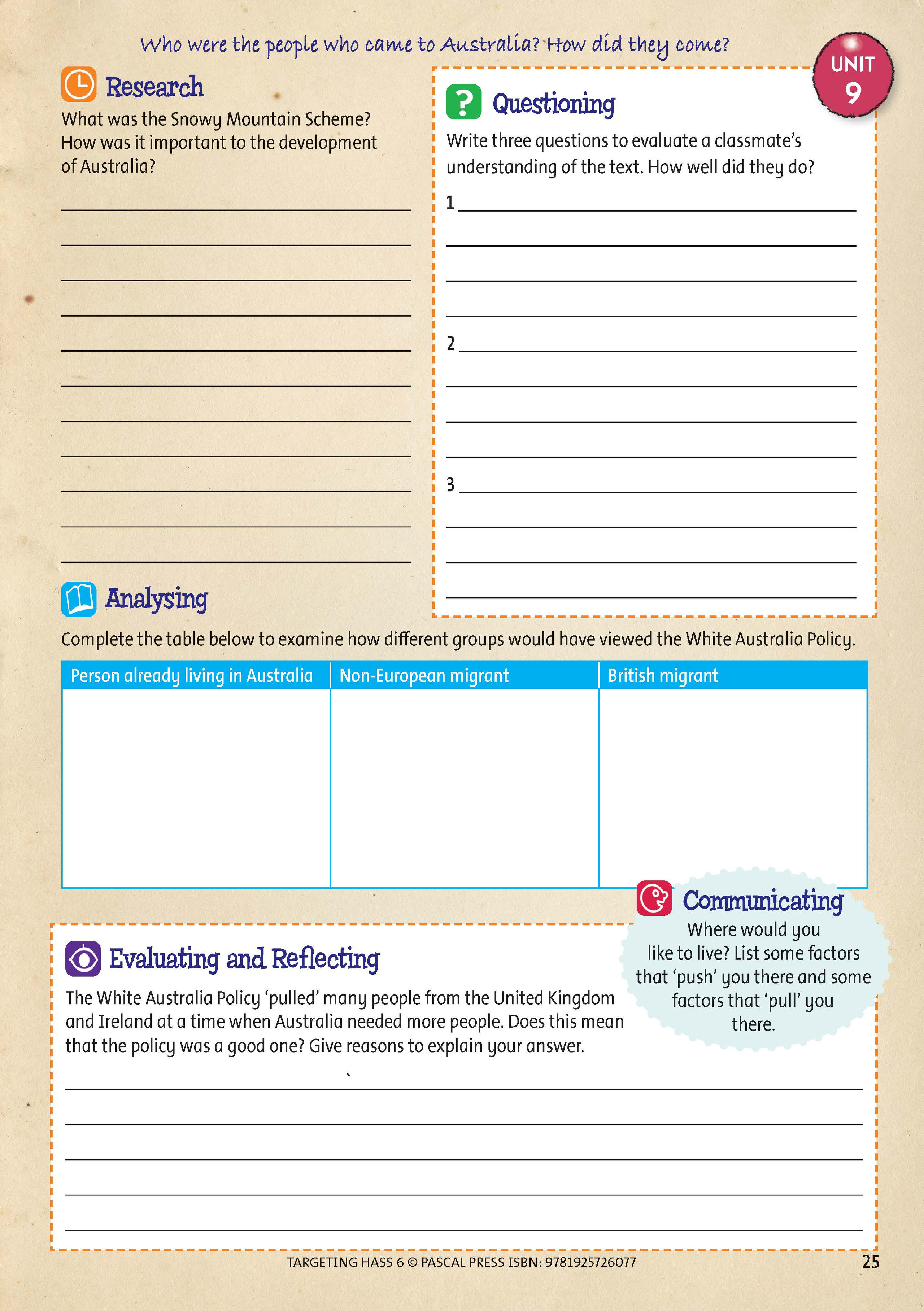 Targeting HASS - Activity Books | Pascal Press