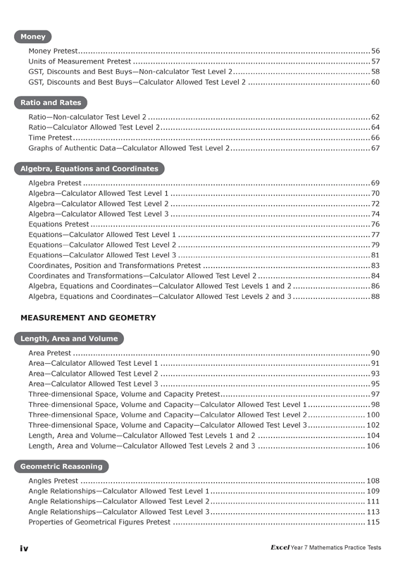 Excel Maths Book Pack Year 7 | Pascal Press