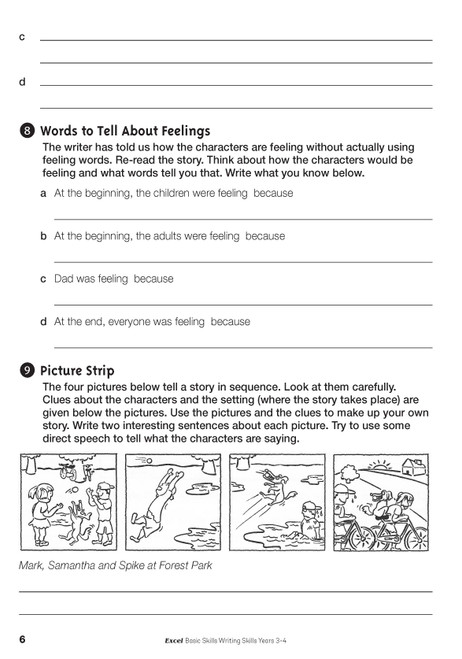 Excel Basic Skills Writing Skills Years 3Ã¢â‚¬â€œ4 | Pascal Press