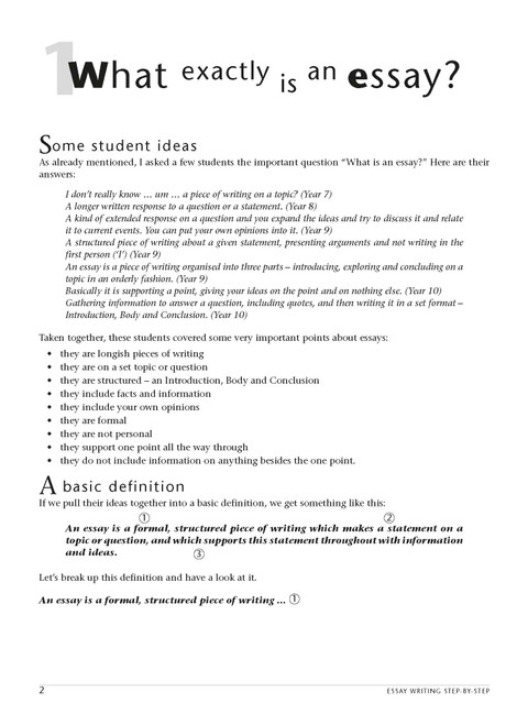 Excel Essential Skills Essay Writing Step-by-Step Years 7-10 | Pascal Press