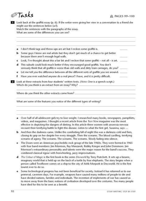 Excel Essential Skills Essay Writing Step-by-Step Years 7-10 | Pascal Press