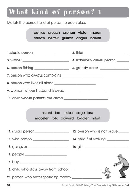 Excel Basic Skills Building Your Vocabulary Skills Years 3Ã¢â‚¬â€œ4 ...