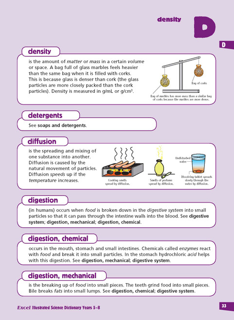 Excel Illustrated Science Dictionary Years 5-8 | Pascal Press