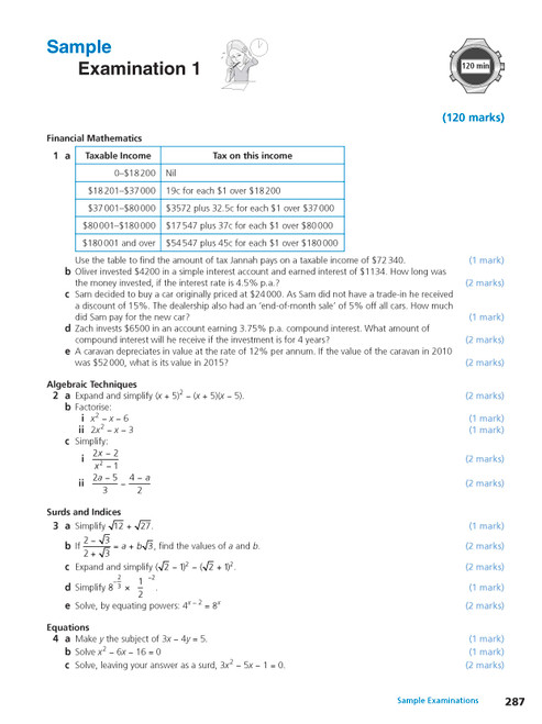 Excel Advanced Maths Study Guide Years 9-10 | Pascal Press