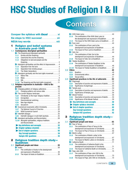 Excel HSC Studies of Religion 1 and 2 Study Guide | Pascal Press