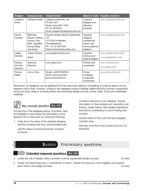 Excel HSC and Preliminary Design and Technology Years 11Ã¢â‚¬â€œ12 ...