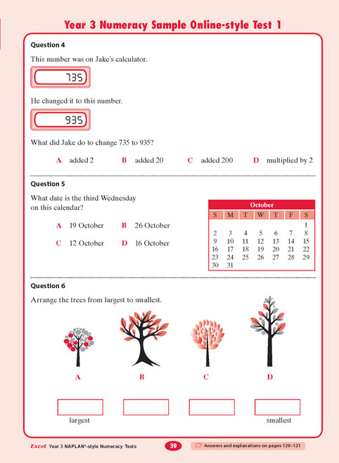 Excel Year 3 NAPLAN*-style Numeracy Tests | Pascal Press