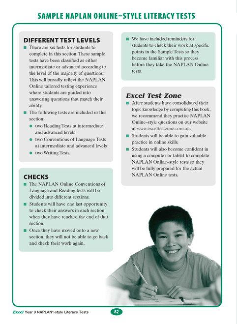 Excel Year 9 NAPLAN*-style Literacy Tests | Pascal Press