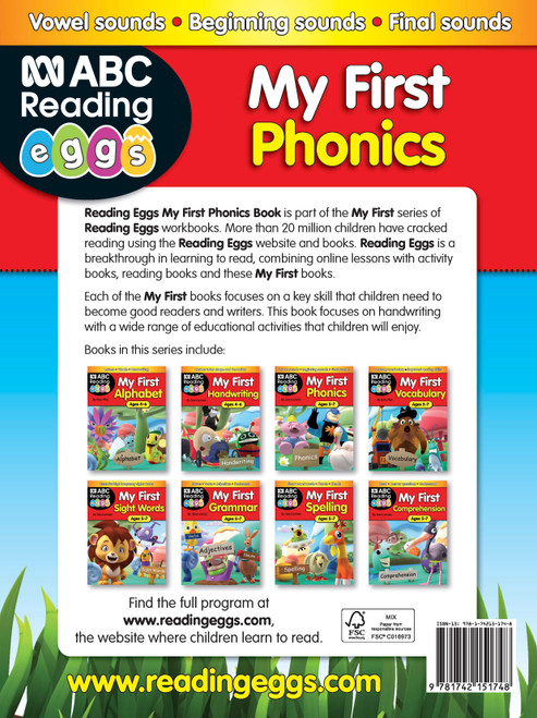 Reading Eggs My First Phonics Workbook Ages 5Ã¢â‚¬â€œ7 | Pascal Press