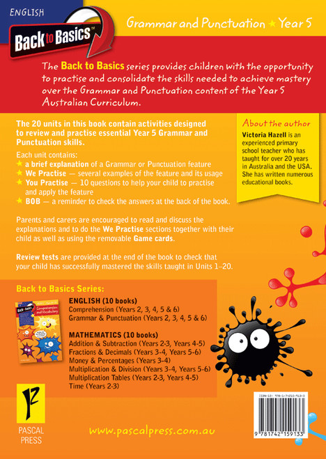 Back to Basics Grammar and Punctuation Year 5 | Pascal Press