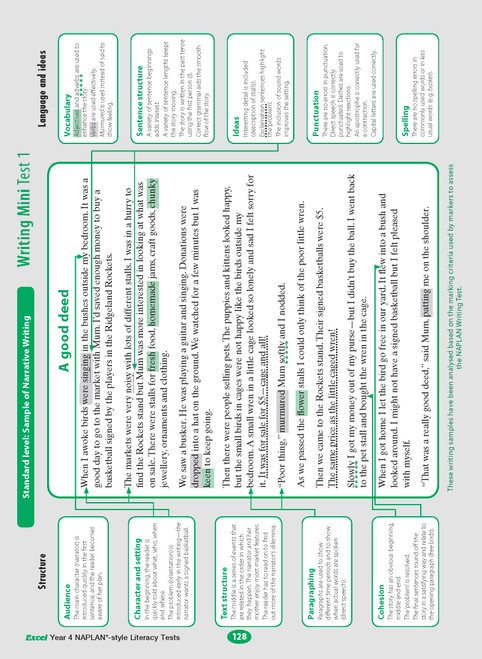 Excel - Year 4 NAPLAN*-style Literacy Tests | Pascal Press