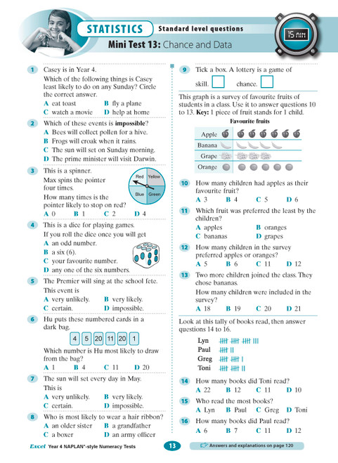 Excel - Year 4 NAPLAN*-style Numeracy Tests | Pascal Press